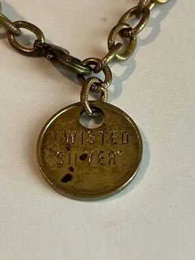 Twisted Silver | Jewelry | Twisted Silver Patina Bracelet Rustic Boho ...